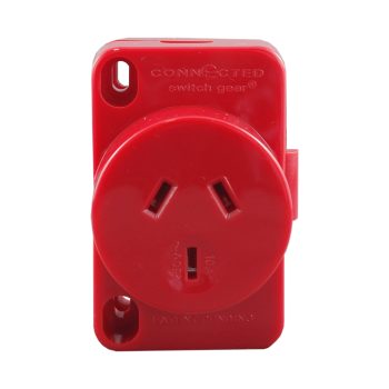 Quick Connect Plug Base RED 10A 250V | Connected Switchgear