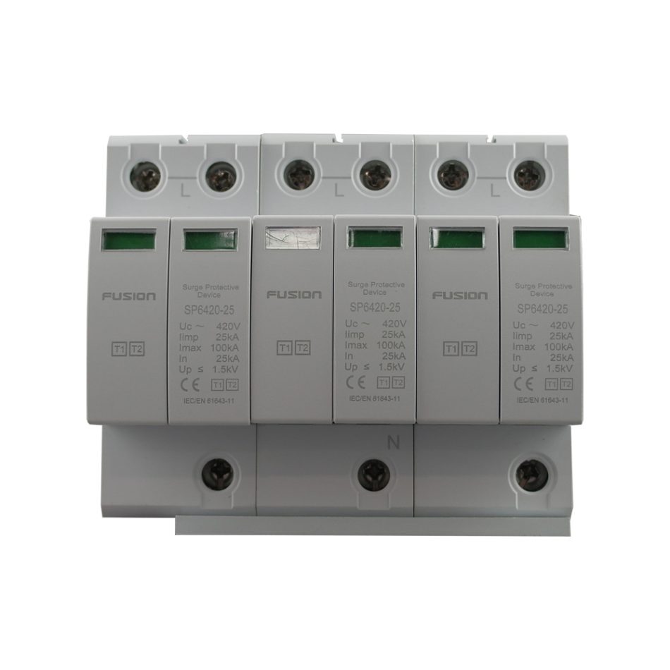 Surge Protector 3P 420V 25kA Type 1 + Type 2 L-L-L-N