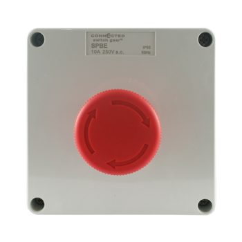 Emergency Stop Push Button Control Box Red 240V AC 3A IP55