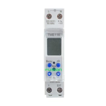 7 Day Electronic Timer 24 Hour 1 Pole DIN Rail Mount