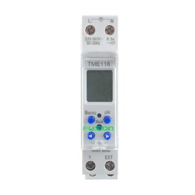 7 Day Electronic Timer 24 Hour 1 Pole DIN Rail Mount