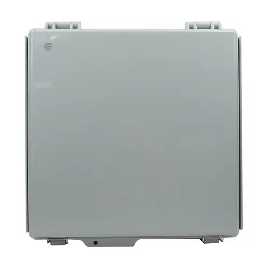IP65 Weatherproof Enclosure 300x300x180mm Grey Hinged Cover