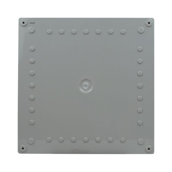 IP65 Weatherproof Enclosure 300x300x180mm Grey Hinged Cover