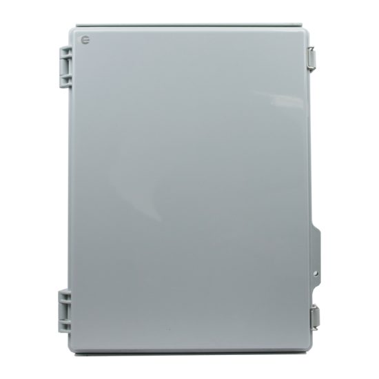 IP65 Weatherproof Enclosure 400x300x180mm Grey Hinged Cover
