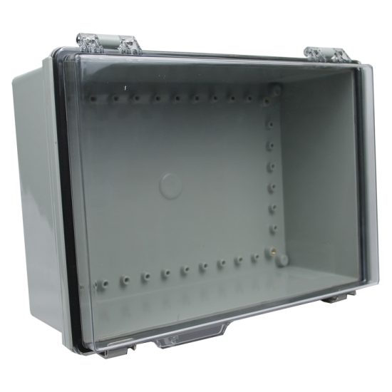 IP65 Weatherproof Enclosure 350x250x150mm Clear Hinge Cover