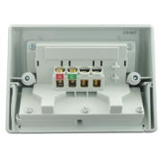 Double Weatherproof GPO with Extra Switch 10A 250V